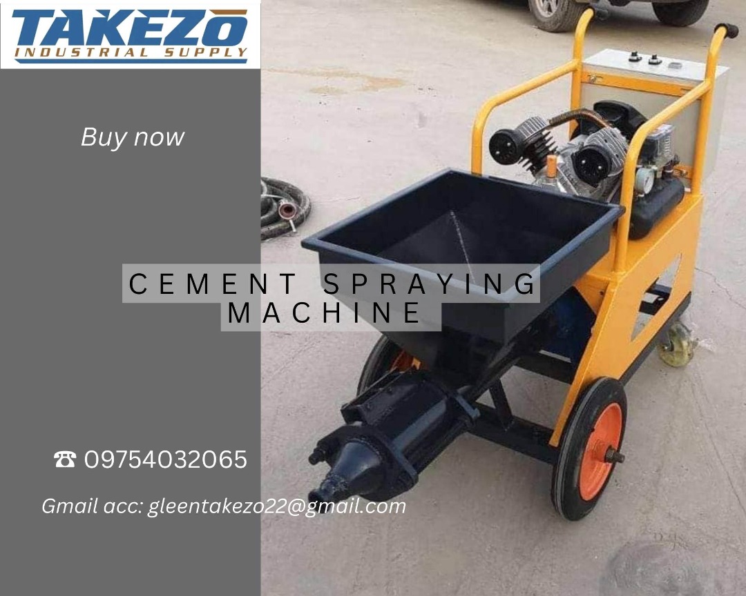 CEMENT SPRAYING MACHINE, Commercial & Industrial, Construction Tools ...