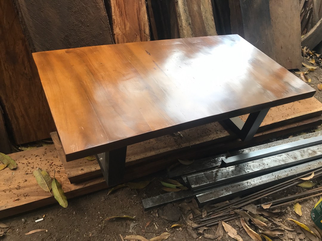 Center Table Narra Top 4x2ft, Furniture & Home Living, Furniture ...