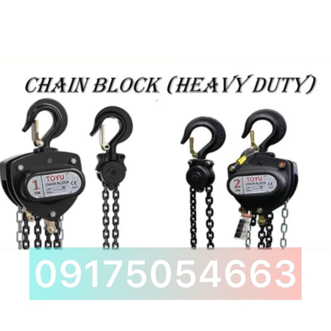 Chain Block (Heavy Duty), Commercial & Industrial, Construction Tools ...