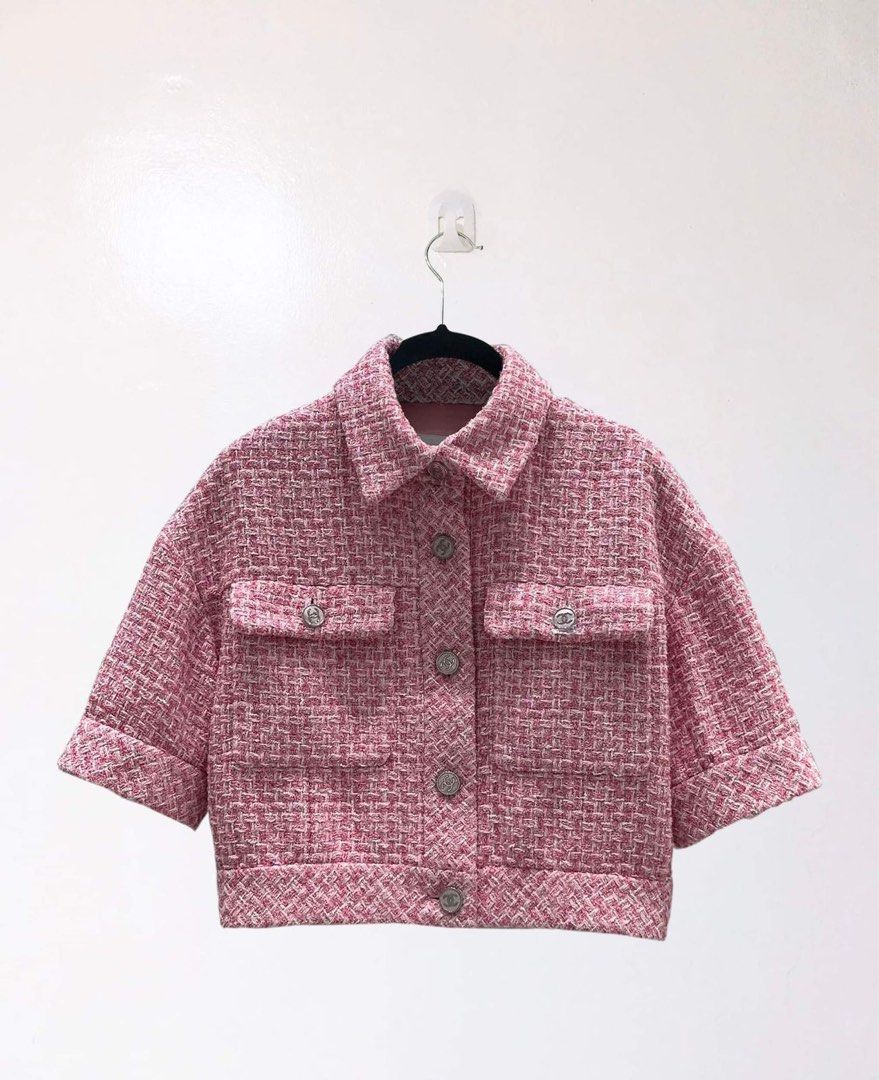 ⚜️Chanel Pink Tweed Set , Luxury, Apparel on Carousell