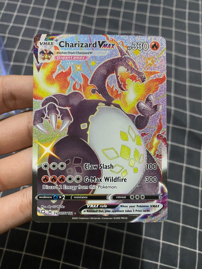Charizard VMAX Shiny SV107 - Pokemon Shining Fates, Hobbies & Toys ...