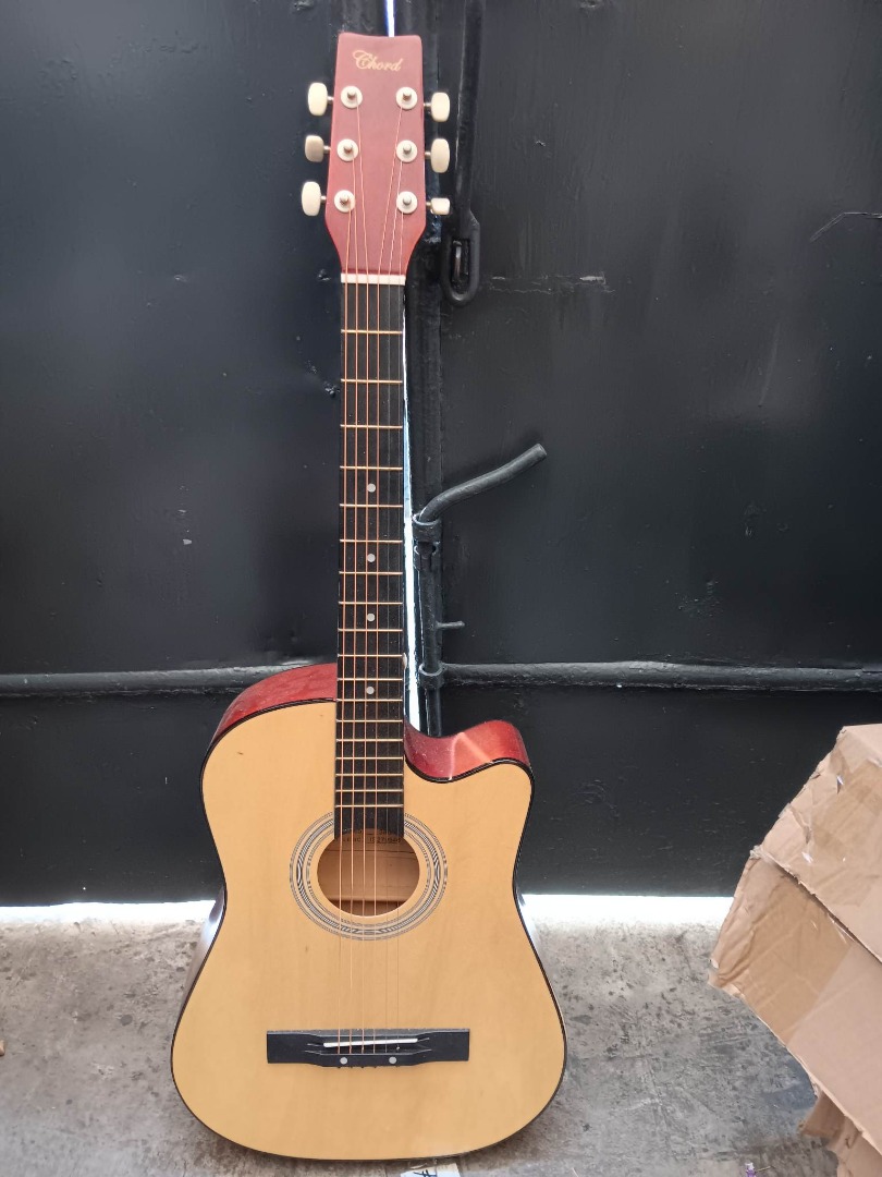 Chord acoustic guitar natural ordinary, Hobbies & Toys, Music & Media ...