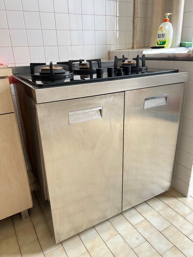 Cooking Stove (Turbo Incanto T7633) with stainless cabinet, Furniture ...