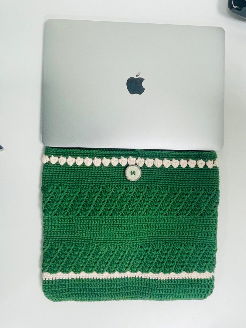 Crochet Laptop sleeve, Hobbies & Toys, Stationery & Craft, Handmade ...