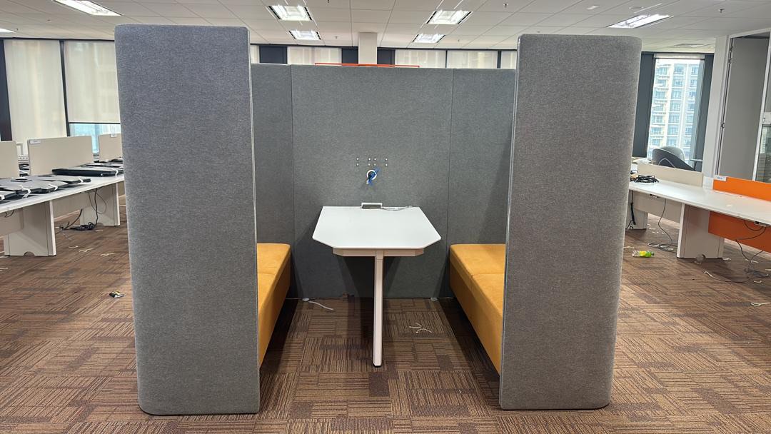 Cubicle set With 6 Seater Sofa And Table, Furniture & Home Living ...