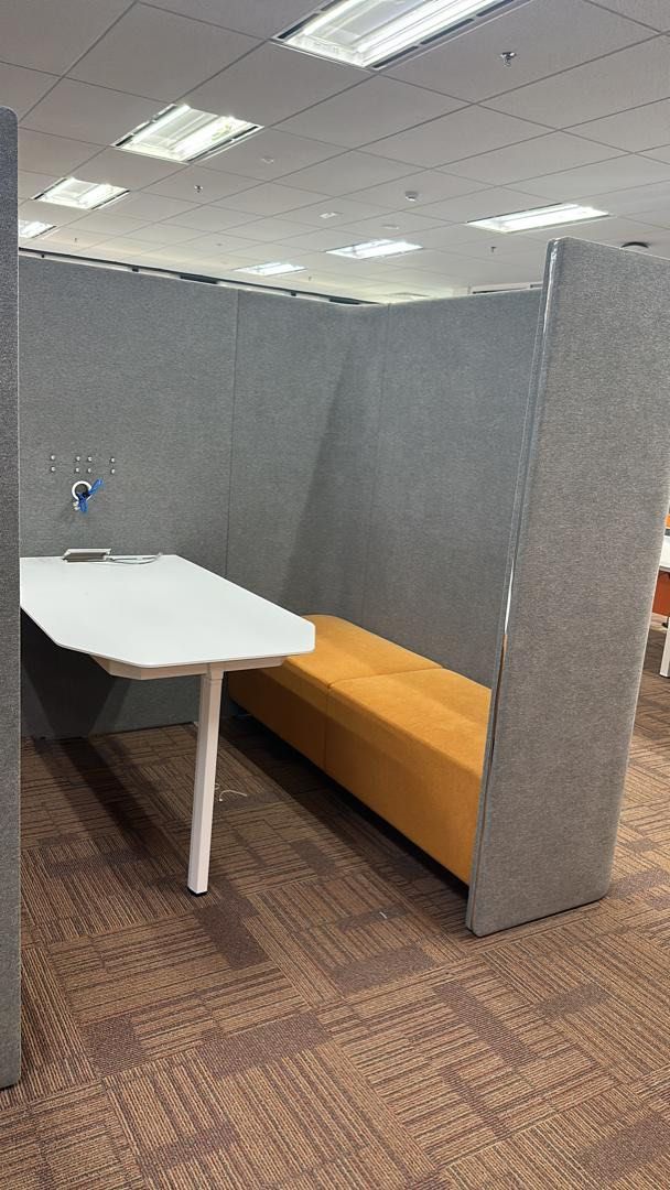 Cubicle set With 6 Seater Sofa And Table, Furniture & Home Living ...