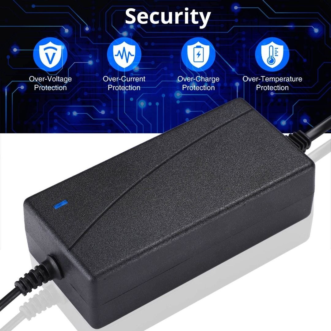 DC 12V 5A Power Supply Adapter 50/60HZ, US Plug, 4.6FT Power Code, AC ...