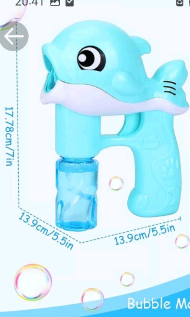 Dolphin bubble gun, Hobbies & Toys, Toys & Games on Carousell