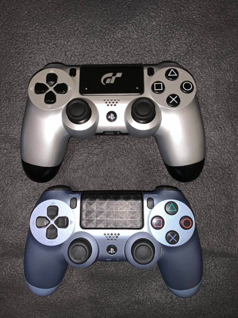 DualShock 4 V2 PS4 LEGIT Titanium Blue and Gran Turismo Edition on Carousell