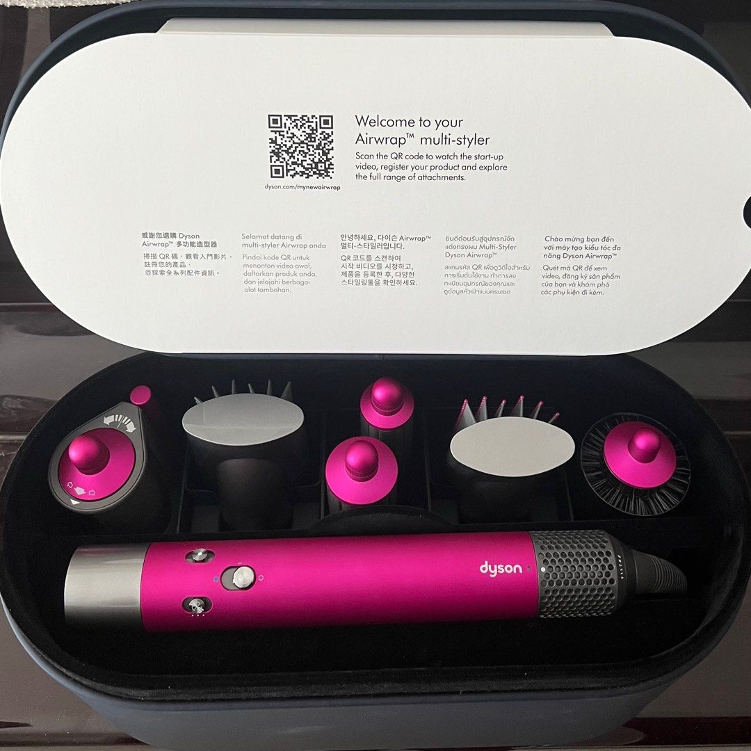 Dyson Airwrap Complete Hair Styler Fuchsia Nickel NEWEST model HS05 ...