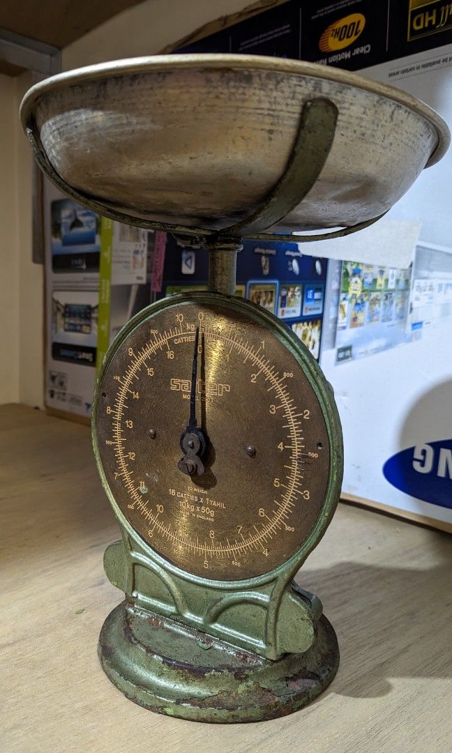 (England) Antique Salter Brass Weighing Scale, Hobbies & Toys ...