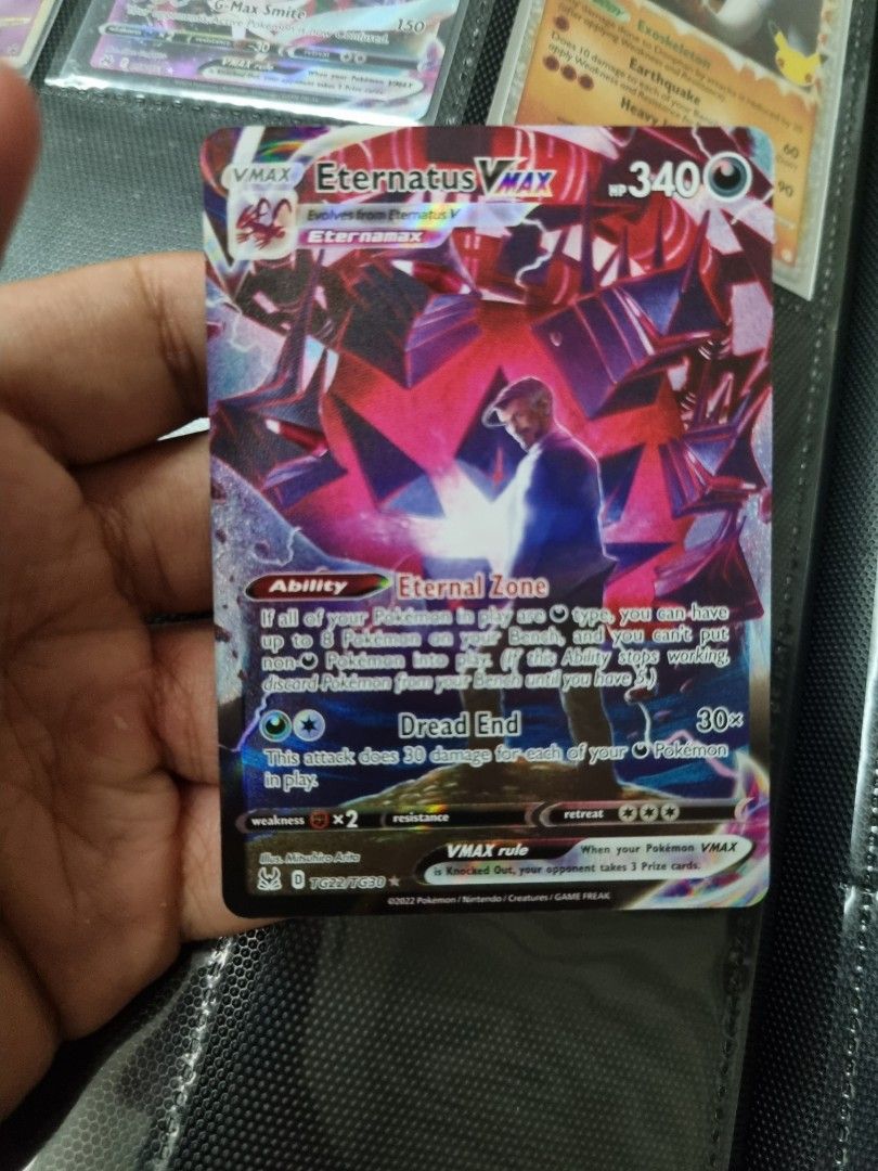 Eternatus Vmax TG 22/30 (Lost Origin) Pokemon, Hobbies & Toys, Toys ...