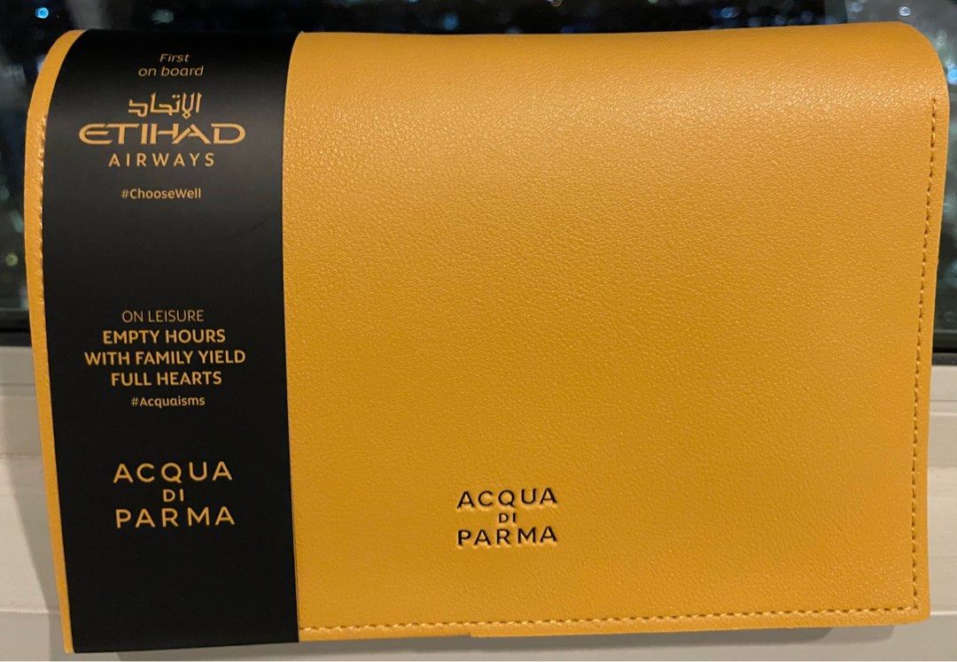 Etihad x Acqua di Parma Amenity Kits, Hobbies & Toys, Travel, Travel ...