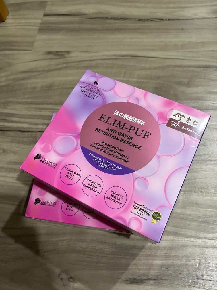 Eu yan sang elim puf anti water retention essence, Health & Nutrition ...