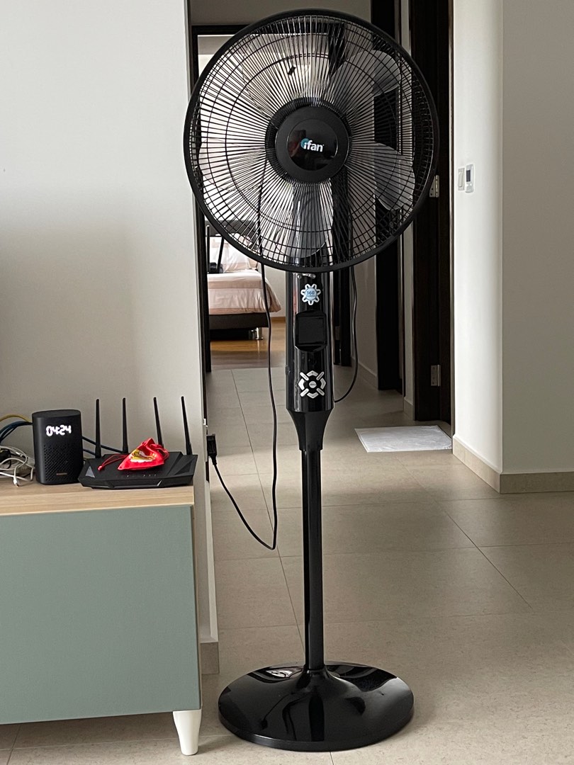 Standing fan with remote control , Furniture & Home Living, Lighting ...
