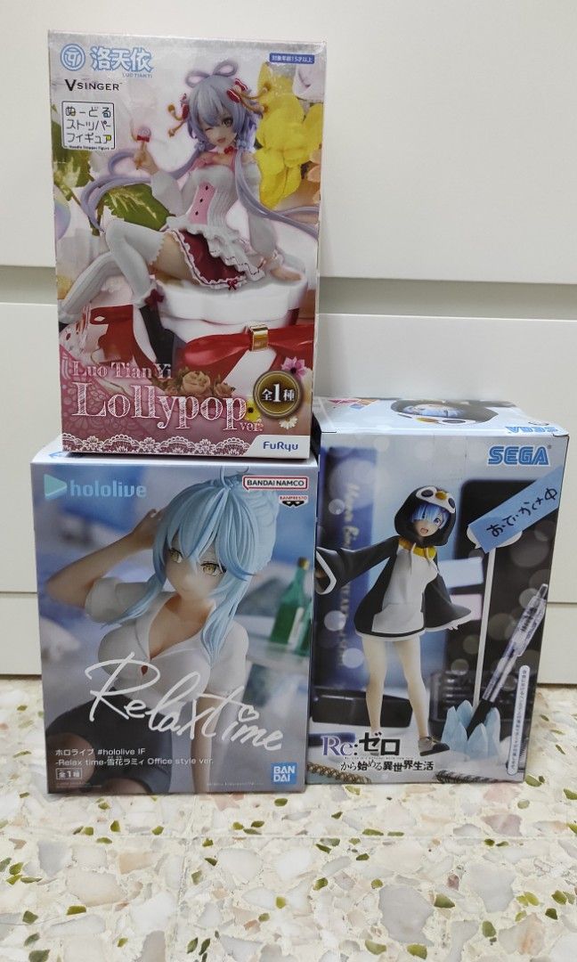 Figurines, Rem Penguin KotoriAsobi, Hololive Lamy Relax Time, Luo Tian ...