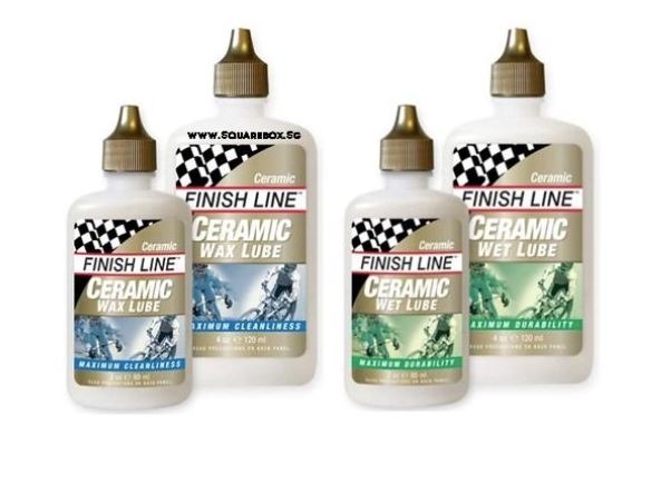 FINISH LINE Ceramic Chain Drops Wet And Dry Lube/Wax Lubricant Bicycle ...