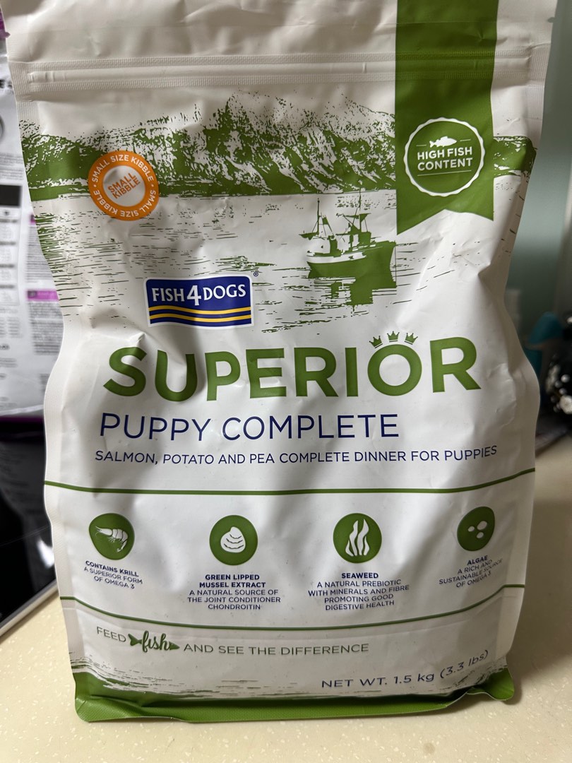 Fish 4 Dog Superior Puppy (Salmon) 1.5kg, Pet Supplies, Pet Food on ...