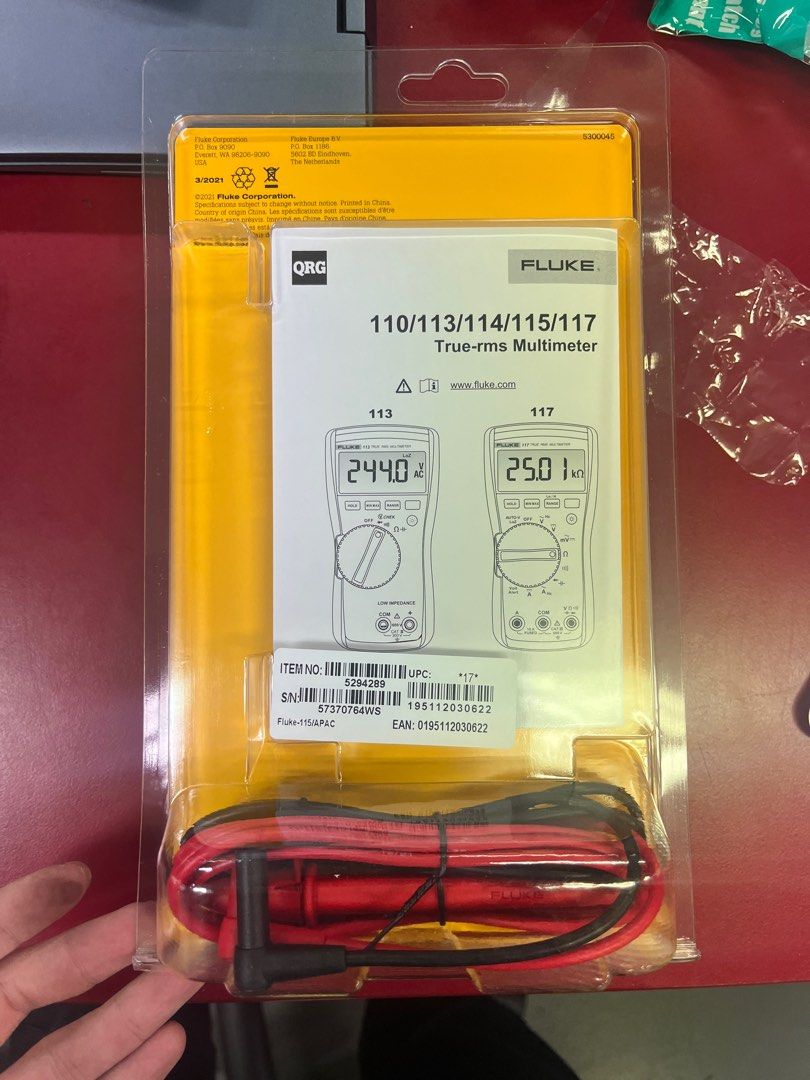 Fluke 115 Digital Multimeter, Computers & Tech, Parts & Accessories ...