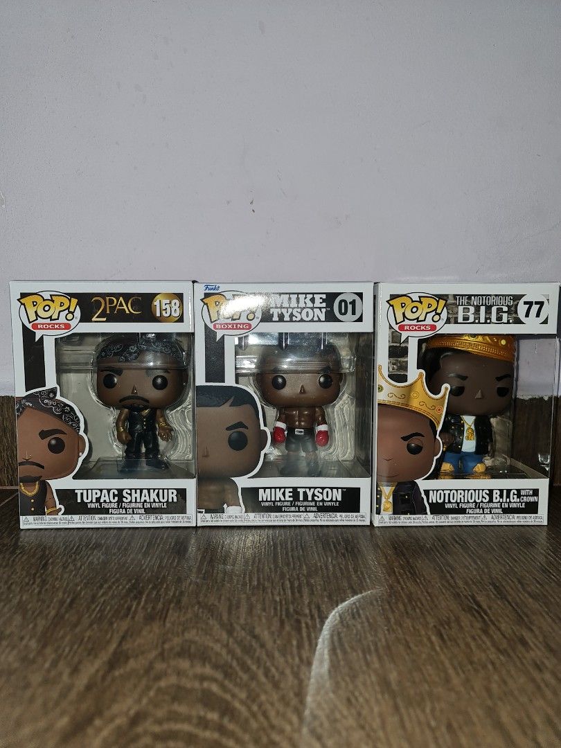 Funko Pop Rappers Boxers Tupac Shakur Notorious B.I.G Mike Tyson ...