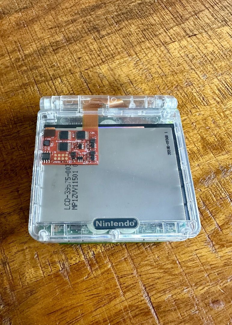 Game Boy Advance SP - IPS screen - Clear shell, Video Gaming, Video ...