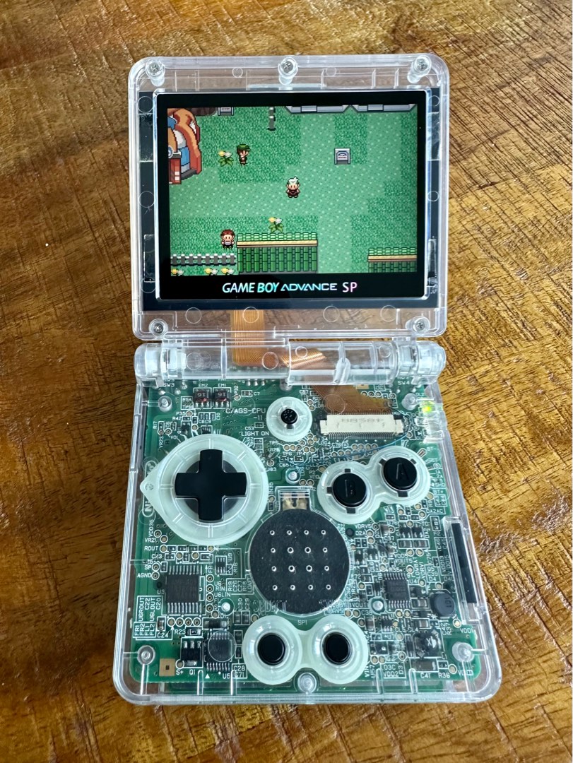 Game Boy Advance SP - IPS screen - Clear shell, Video Gaming, Video ...