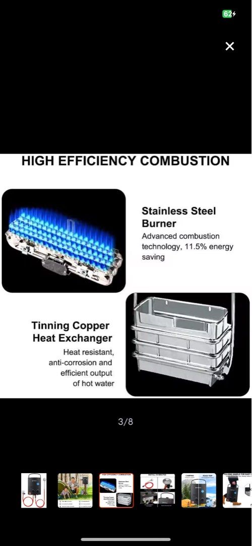 Gas powered hot shower unit, TV & Home Appliances, Water Heater ...