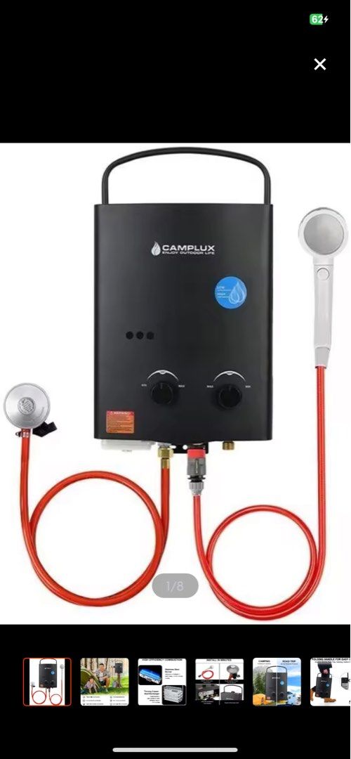 Gas powered hot shower unit, TV & Home Appliances, Water Heater ...