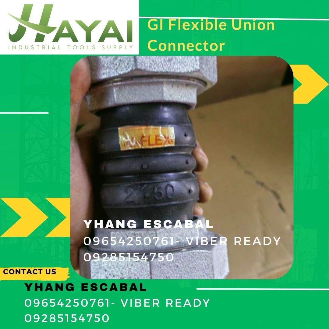 GI FLEXIBLE UNION CONNECTOR, Commercial & Industrial, Construction ...