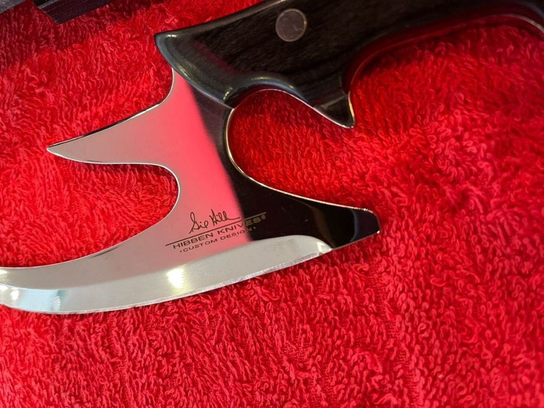 Gil Hibben Reaper K@r@mbit with Leather Belt Sheath, Hobbies & Toys ...