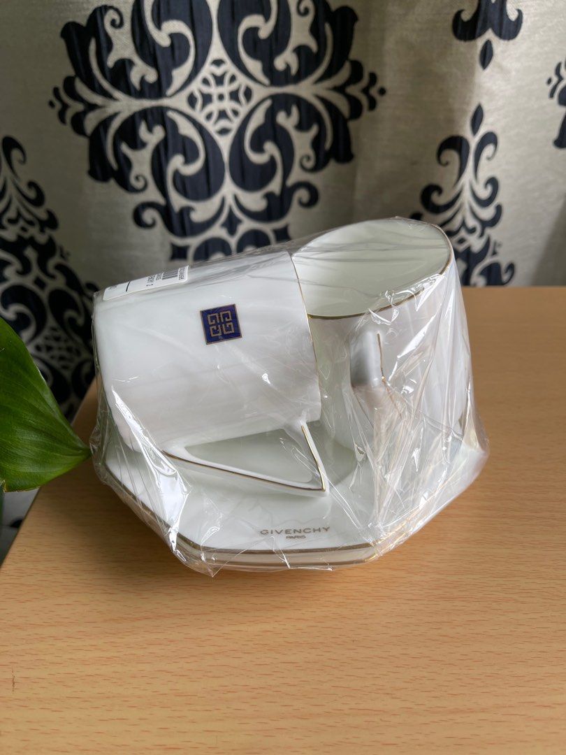 Givenchy Coffee/Tea cups with underliner, Furniture & Home Living ...