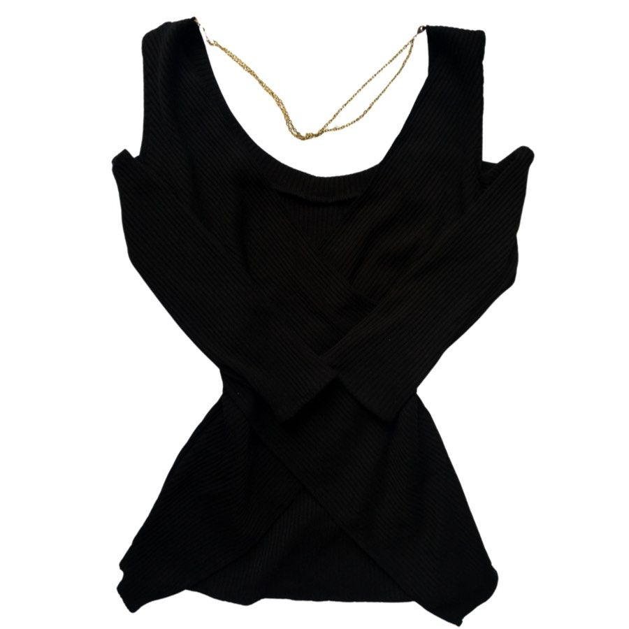 Gold chain top, Women's Fashion, Tops, Blouses on Carousell