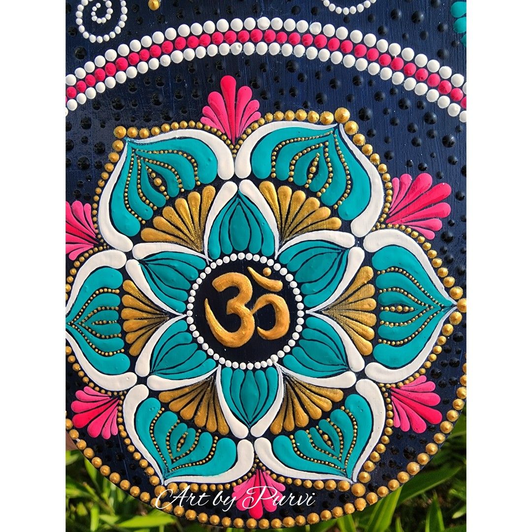 Hamsa hand painting, Hobbies & Toys, Stationery & Craft, Handmade Craft ...