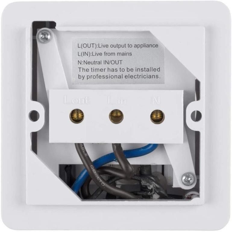 HBN Weekly Programmable Electronic Digital Wall-Mounted Timer Switch ...