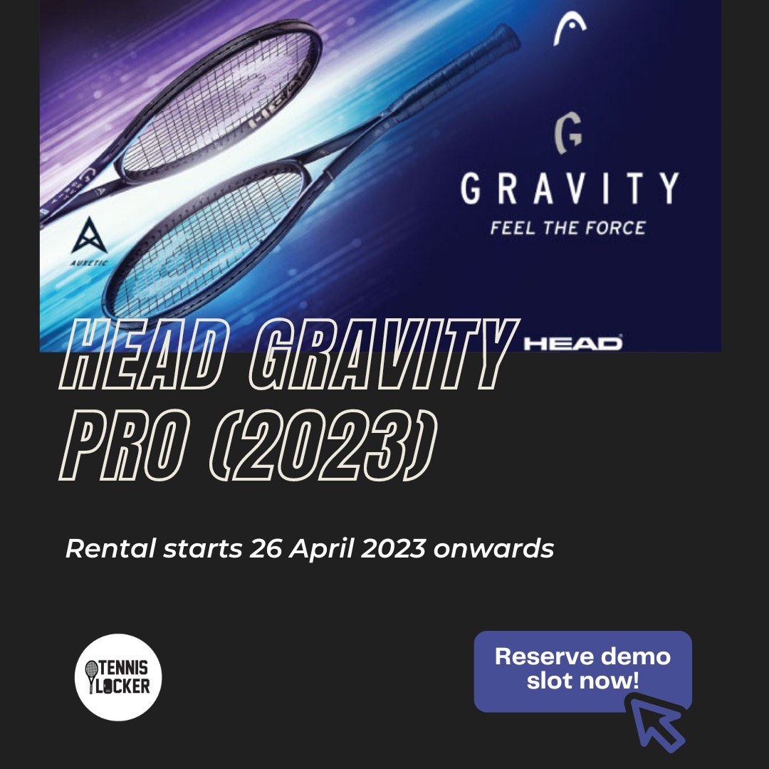 Head Gravity Pro 2023 Tennis Racket Demo, Sports Equipment, Sports ...