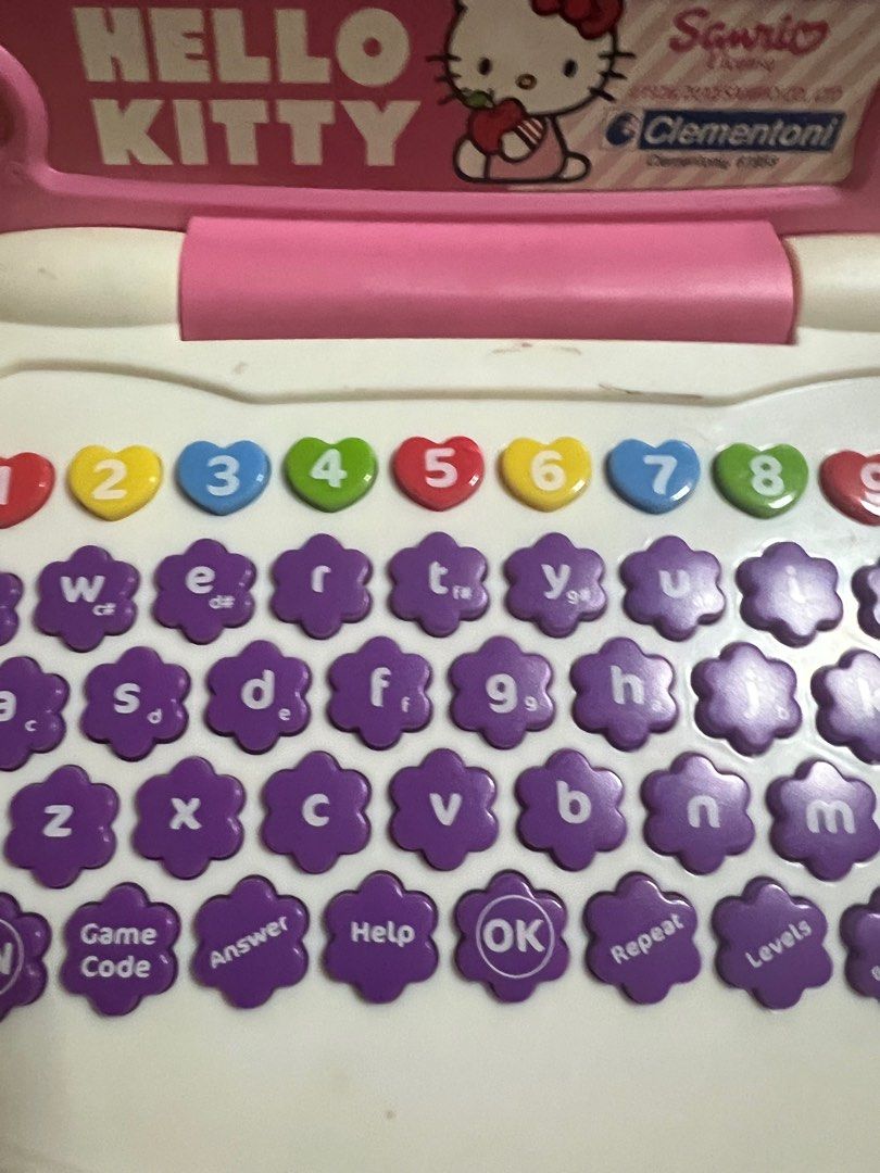 Hello Kitty toy laptop, Hobbies & Toys, Toys & Games on Carousell