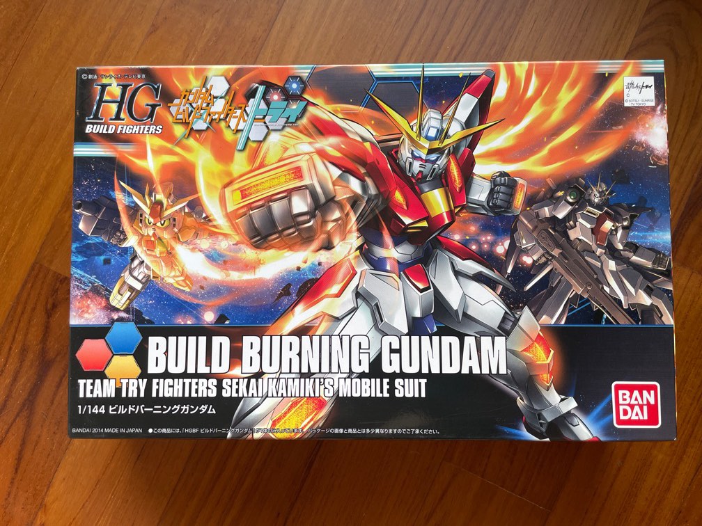 HG Build Burning Gundam, Hobbies & Toys, Toys & Games on Carousell