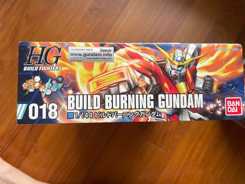 HG Build Burning Gundam, Hobbies & Toys, Toys & Games on Carousell