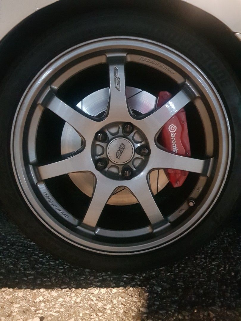 Honda Civic FD/FD2R Original Mugen GP 18" Rims w RE004 Tyres, Car ...