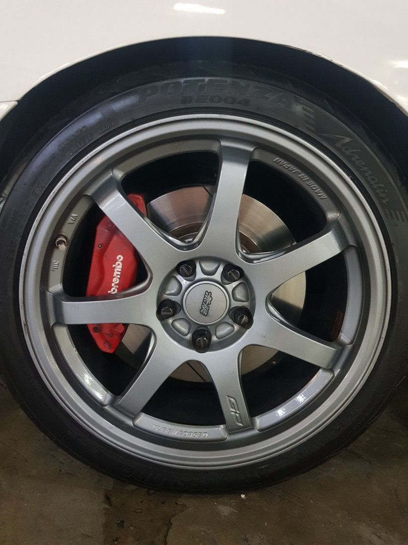 Honda Civic FD/FD2R Mugen GP 18" Rims w RE004 Tyres, Car Accessories ...