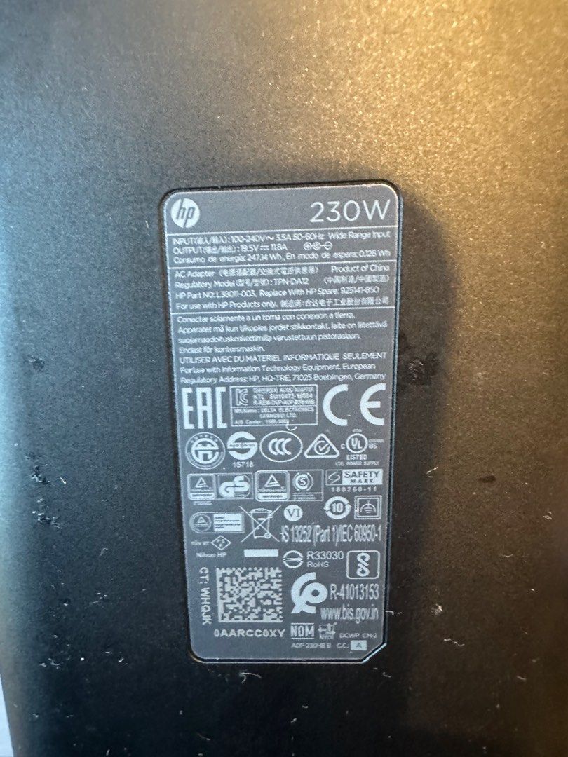 Hp Thunderbolt Dock G2 (230w) with B&O Audio Module, Computers & Tech ...