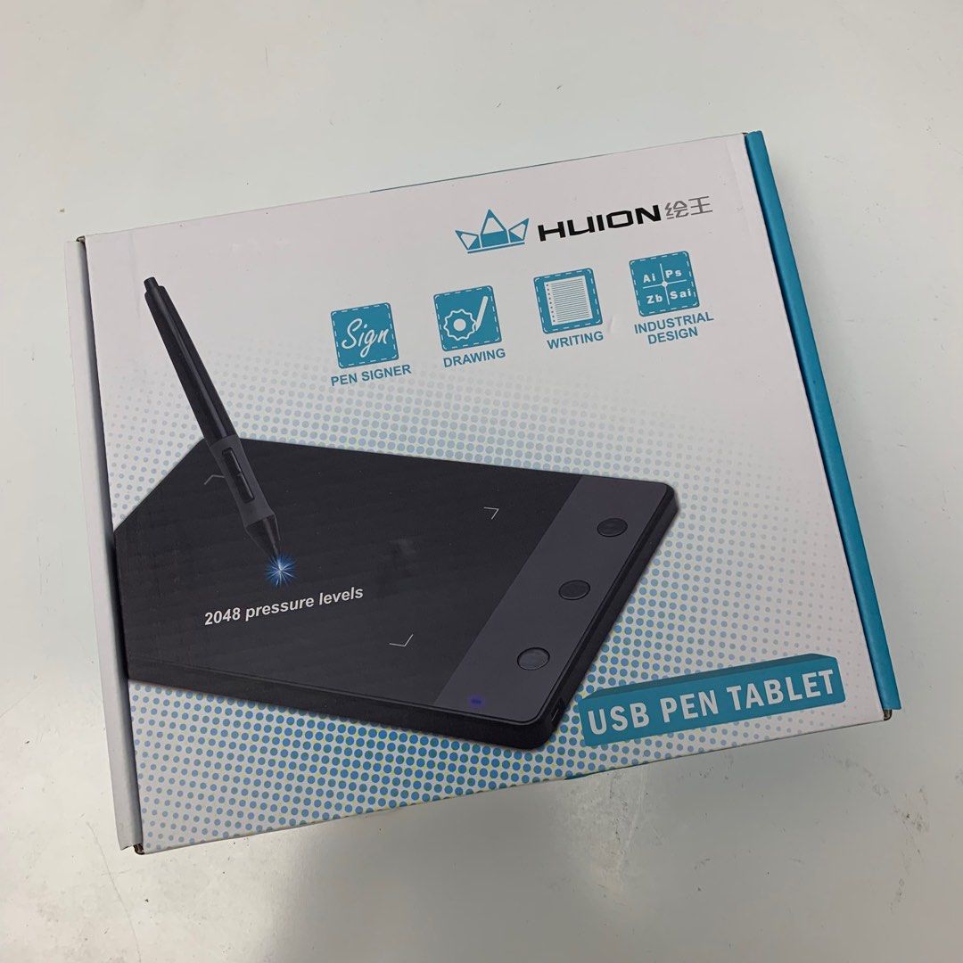 Huion 繪王 USB Pen Tablet 2048 pressure levels, 其他, 其他 - Carousell