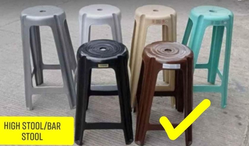 ICHIBAN HIGH STOOL MONOBLOCK CHAIR - To Loyola Heights QC on Carousell