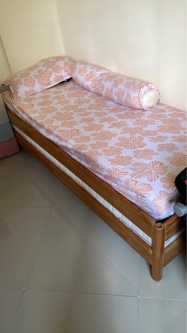 Ikea UTAKER stackable beds with mattress, Furniture & Home Living ...