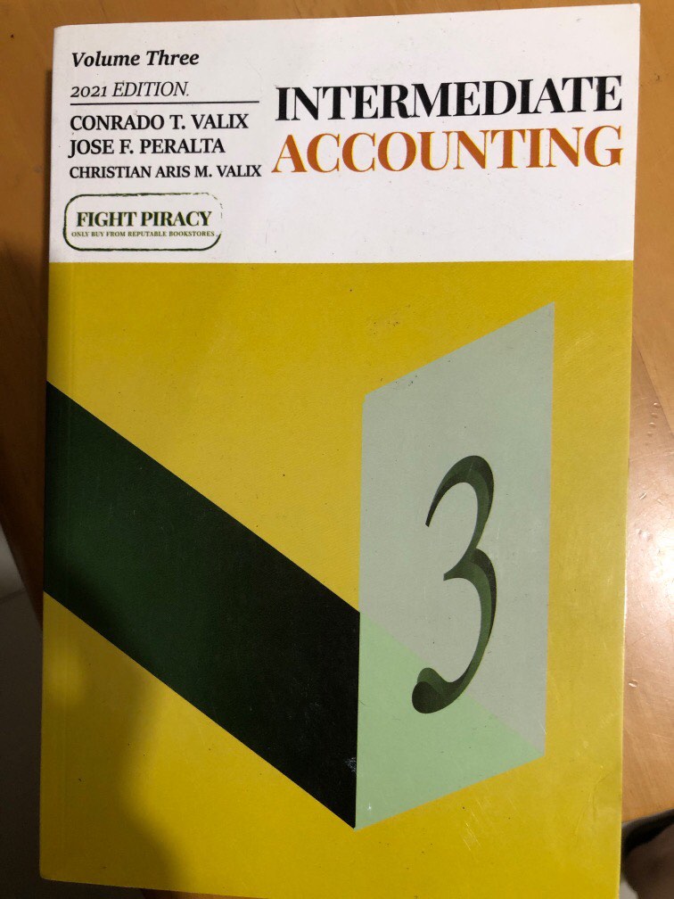 Intermediate Accounting Valix Volume 3 2021 Edition on Carousell Intermediate Accounting Valix Volume 3 2021 Edition on Carousell