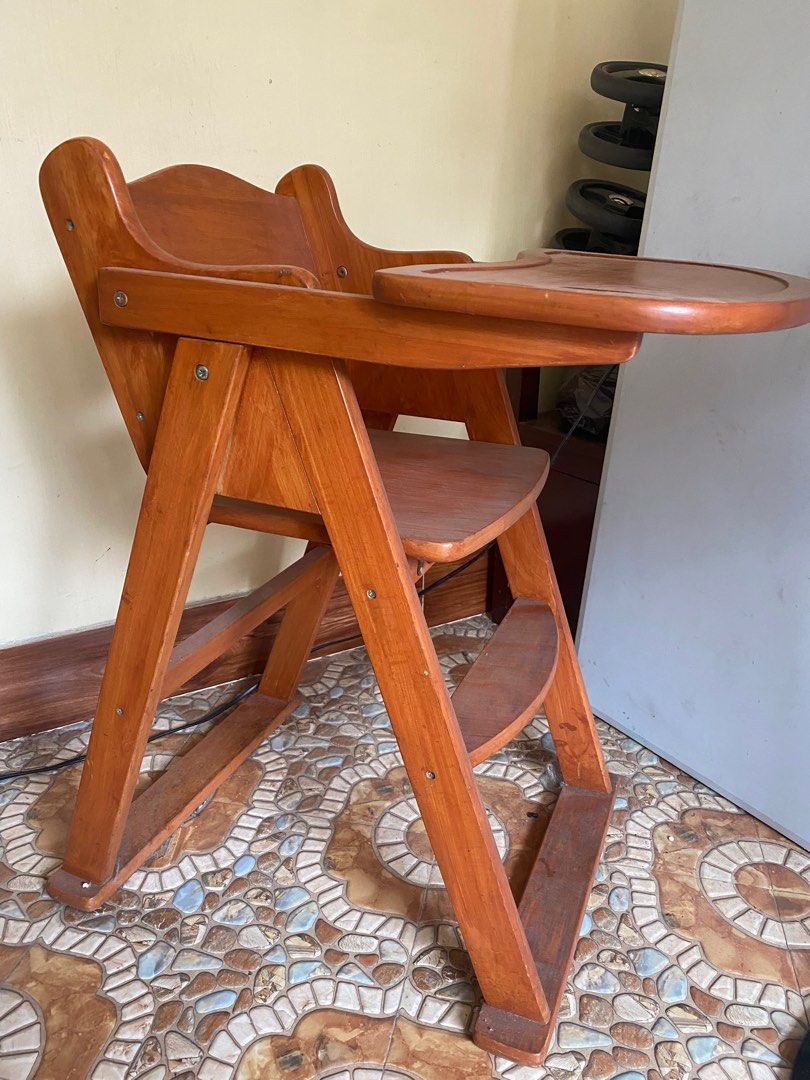 Japan Surplus Woden High Chair, Babies & Kids, Baby Nursery & Kids ...