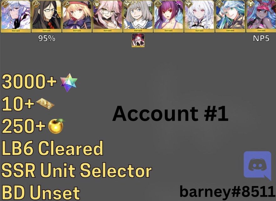 [JP] NP5 Summer Ibuki Castoria Koyanskaya Oberon Summer Skadi Waver Proto Merlin FGO Account JP ...