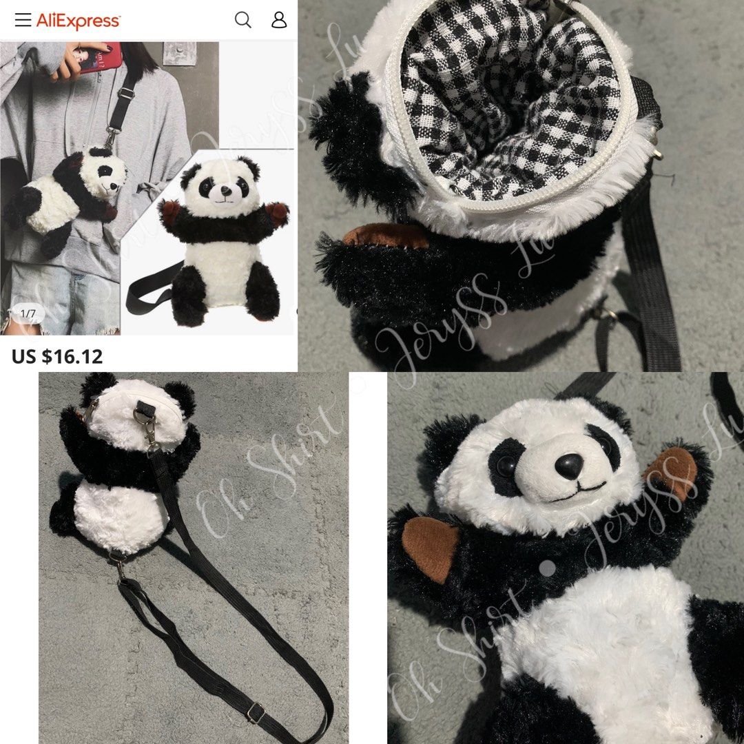 Kawaii Pandaboo Body Bag, Women's Fashion, Bags & Wallets, Cross-body ...