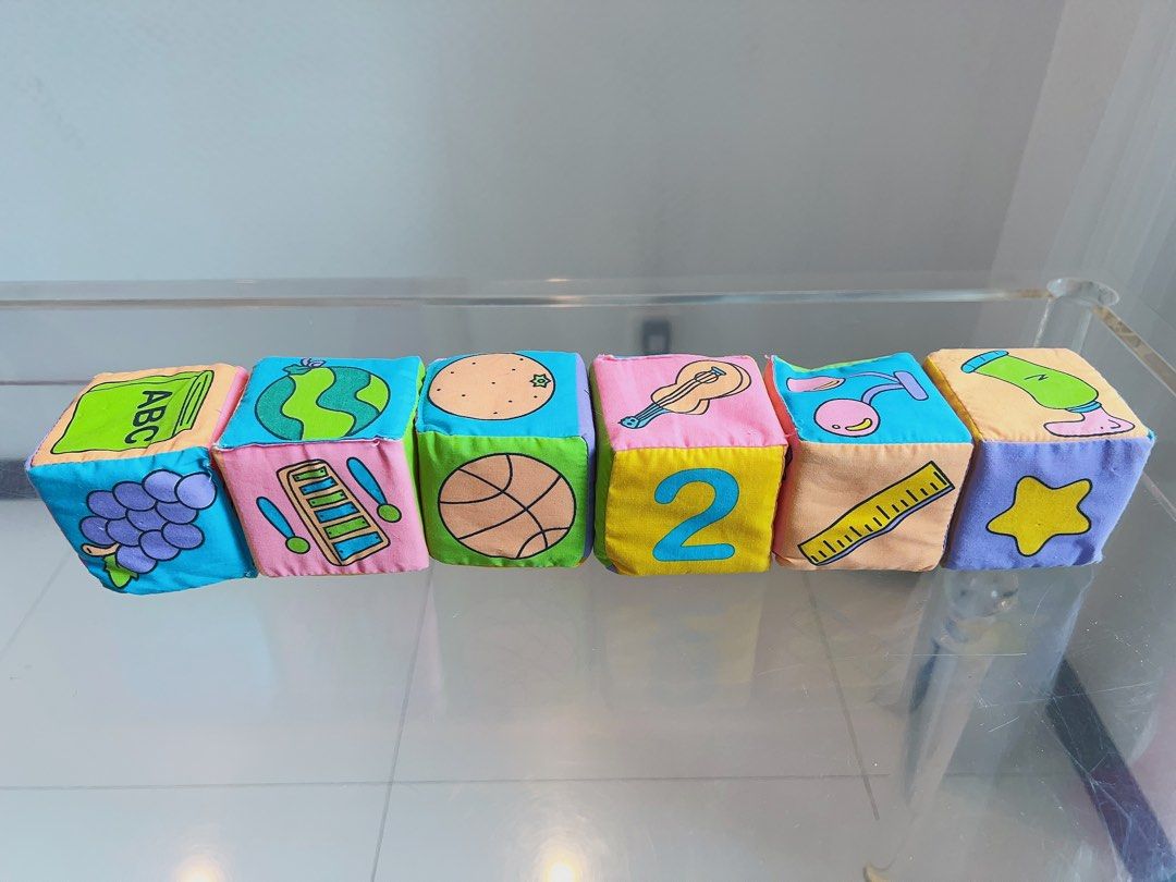 Kids Baby Threading Educational Learning Toy Soft Cubes Wooden Mouse ...