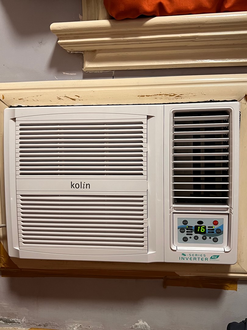 Kolin window type inverter 1HP, TV & Home Appliances, Air Conditioning ...